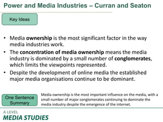 Applying theory media industries | PPTX