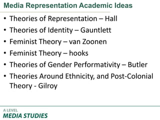 Applying theory media representation | PPTX