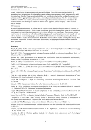 Applying the pythagorean model to derive a correction factor for estimating minimal competence ...