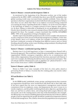 Applying The SDMS Model To The Analysis Of The Tabasco Flood Disaster ...