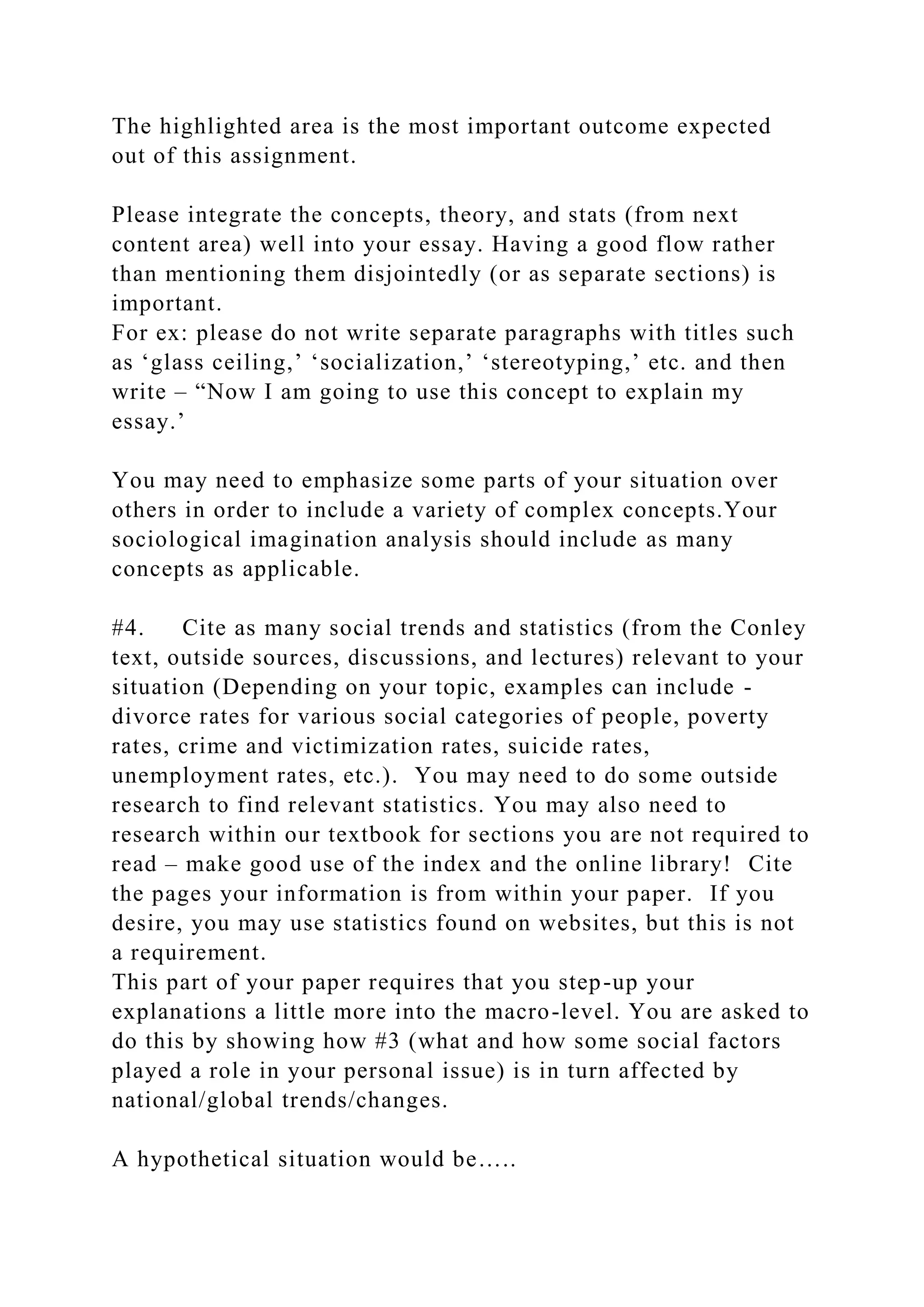 Applying the Sociological Imagination Essay GuidelinesTh.docx