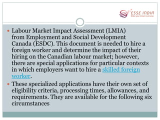 Applying through specialized LMIA applications.pdf | Job Market | Economy