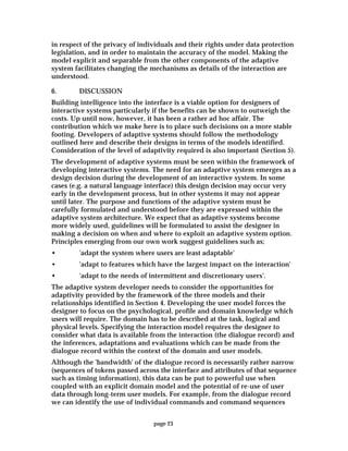 Applying user modelling to human computer interaction design | PDF