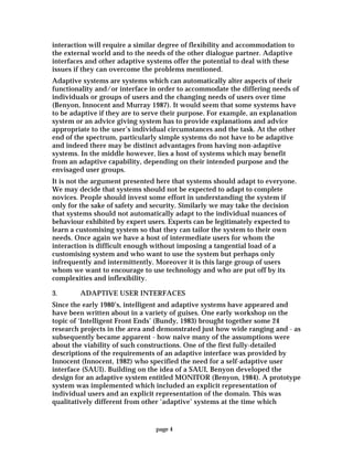 Applying user modelling to human computer interaction design | PDF