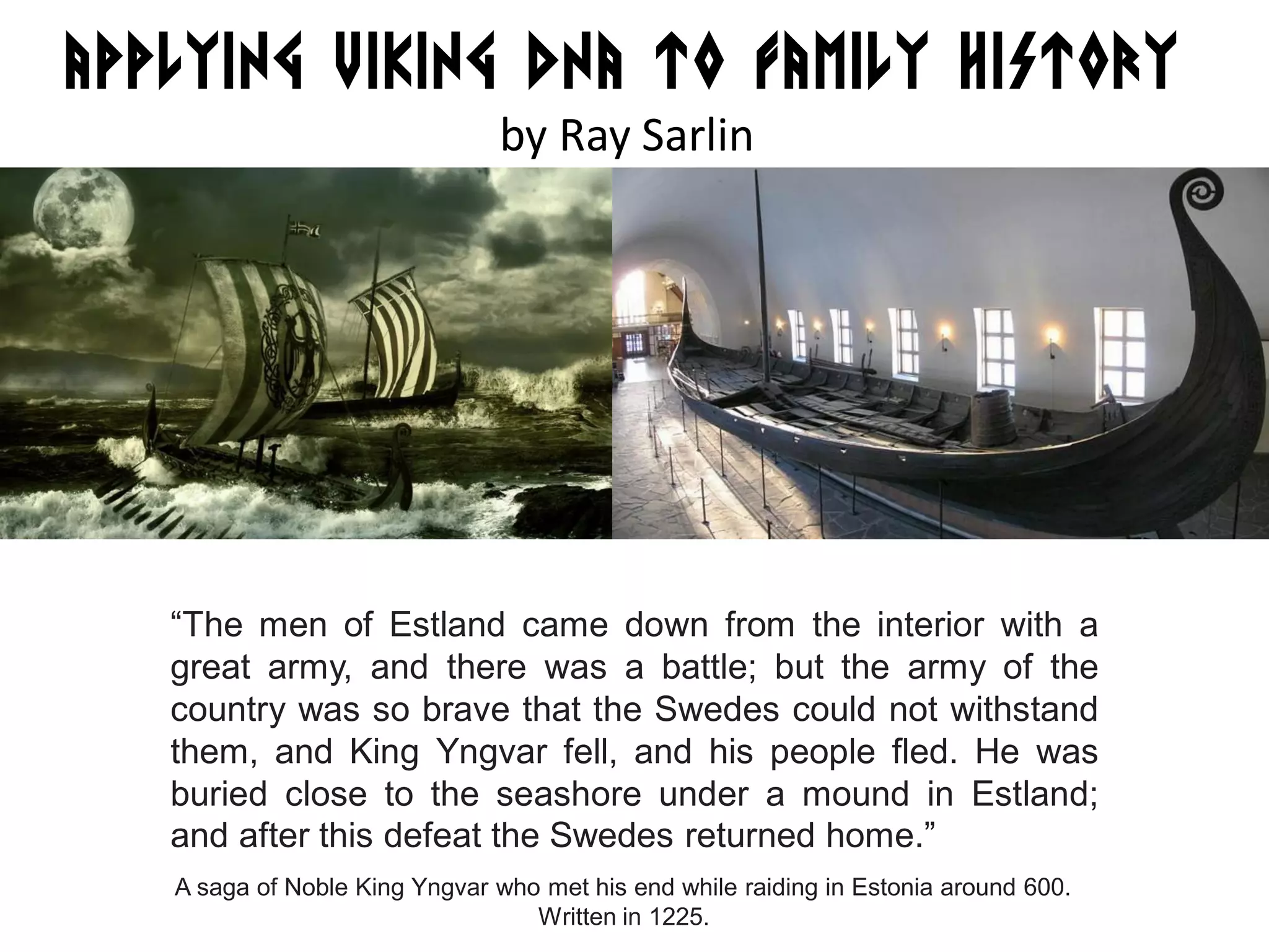 Applying Viking DNA to My Family History | PDF