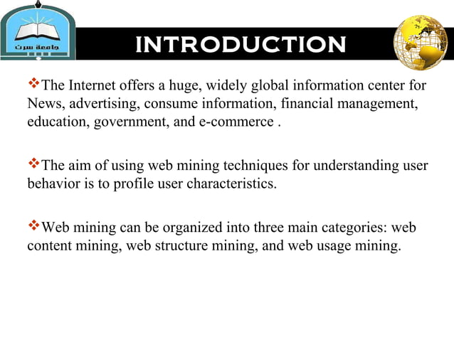 Applying web mining application for user behavior understanding | PPT