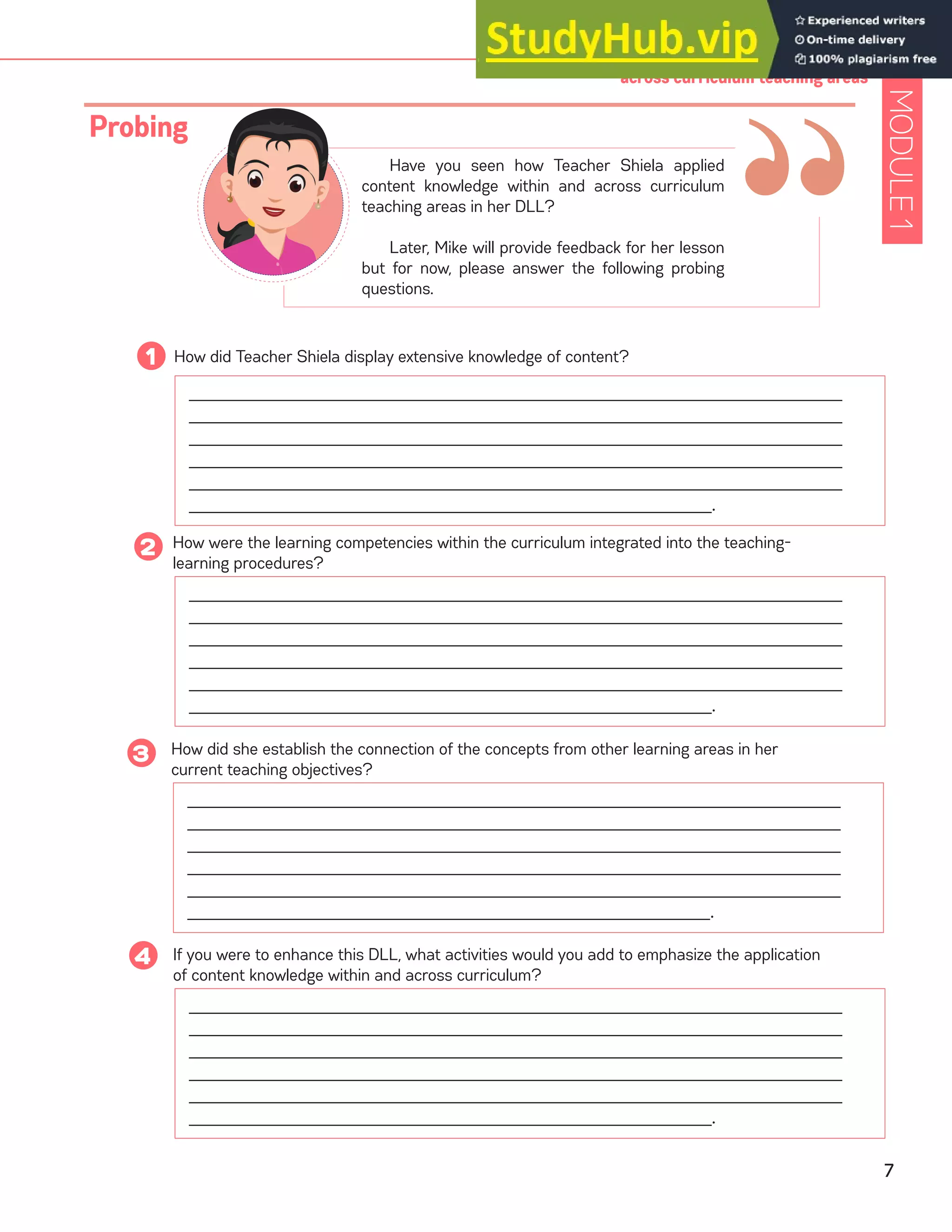 Apply Knowledge Of Content Within And Across Curriculum Teaching Areas ...