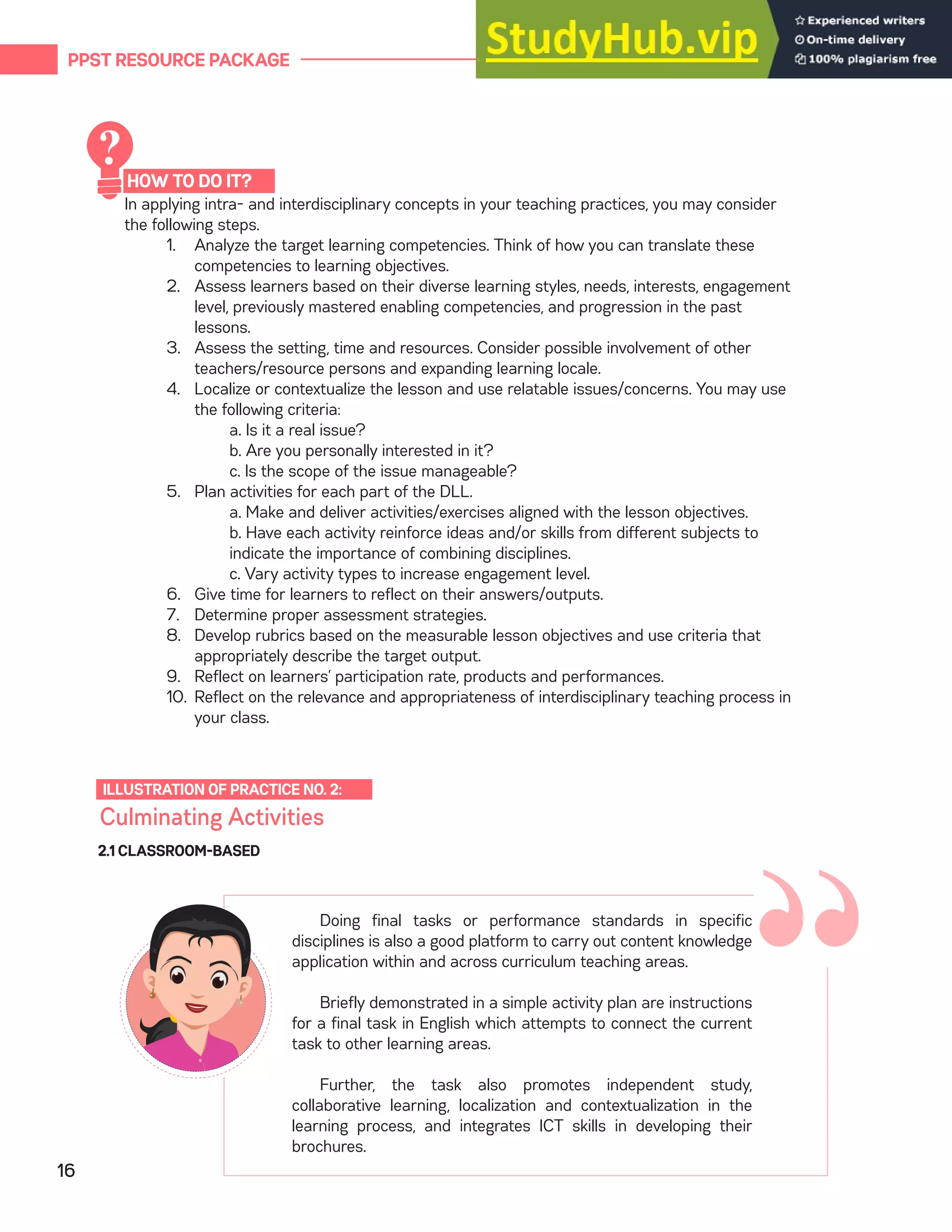 Apply Knowledge Of Content Within And Across Curriculum Teaching Areas ...