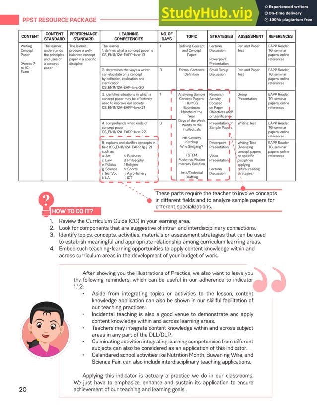 Apply Knowledge Of Content Within And Across Curriculum Teaching Areas ...