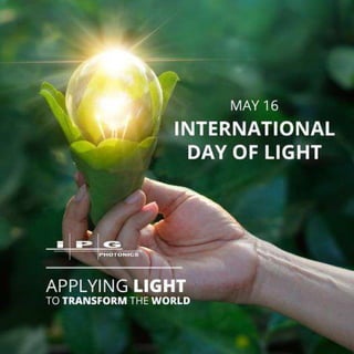 Apply light to transform the world. International Day of Light 2024 | PDF