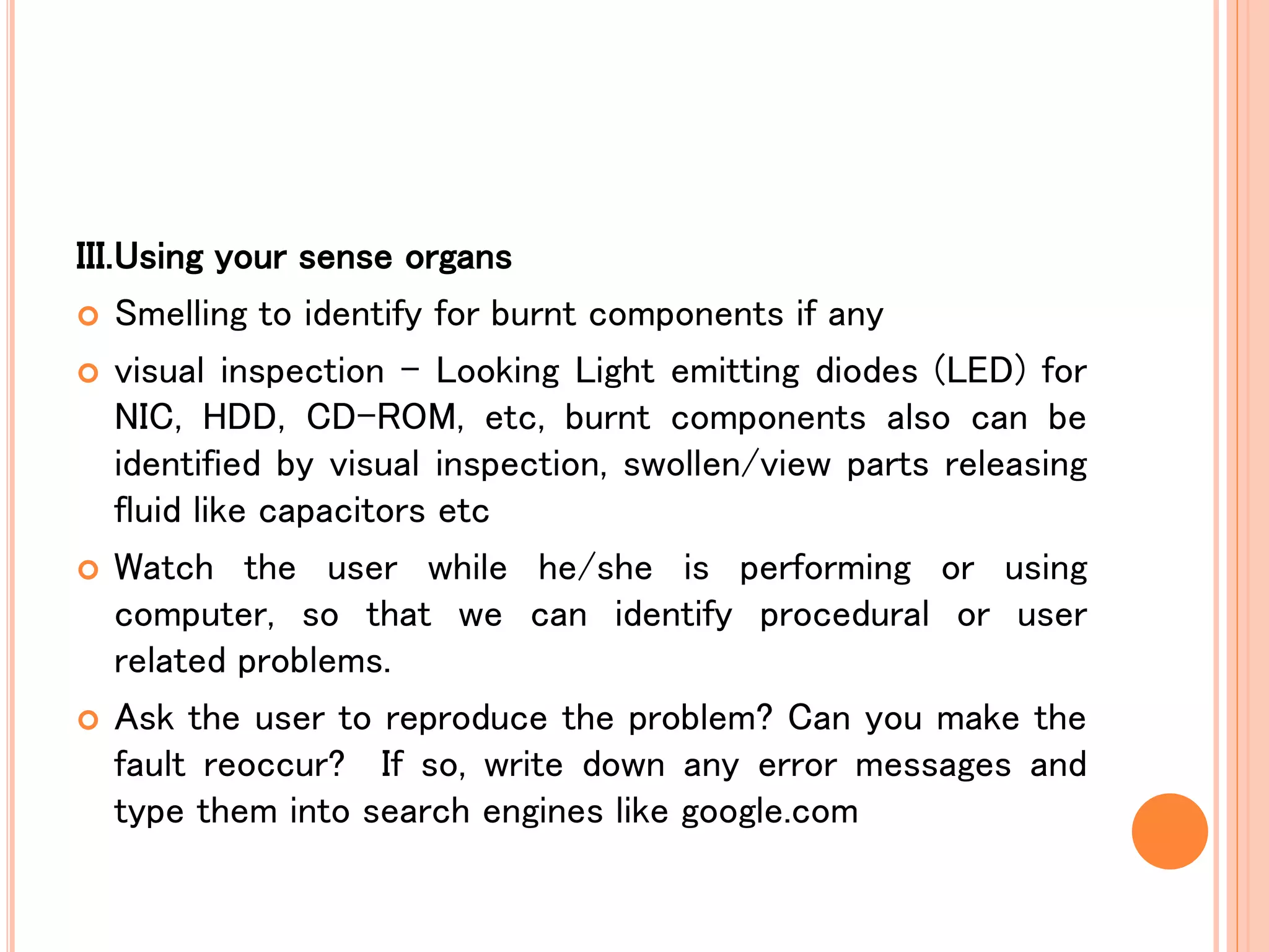 Apply Problem Solving Techniques To Routine Malfunctionspptx It And Internet Support Internet