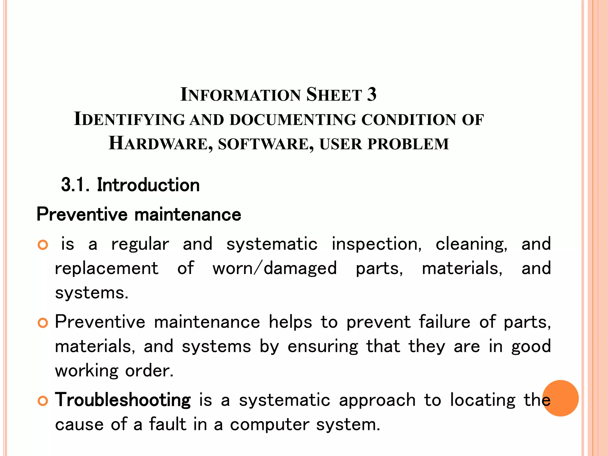 Apply Problem Solving Techniques To Routine Malfunctionspptx It And Internet Support Internet