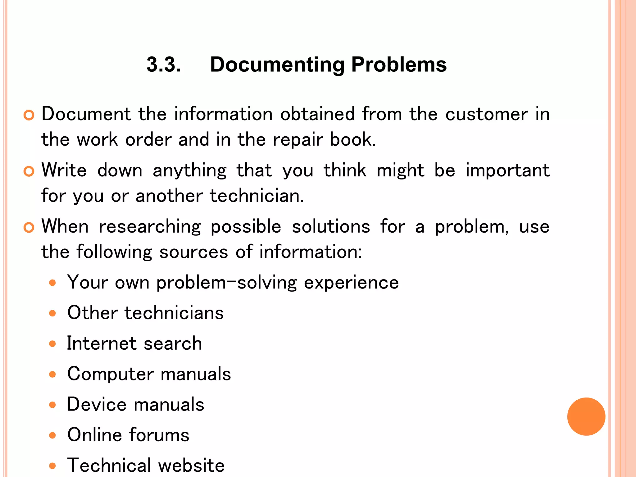 Apply Problem Solving Techniques to Routine Malfunctions.pptx | IT and Internet Support | Internet