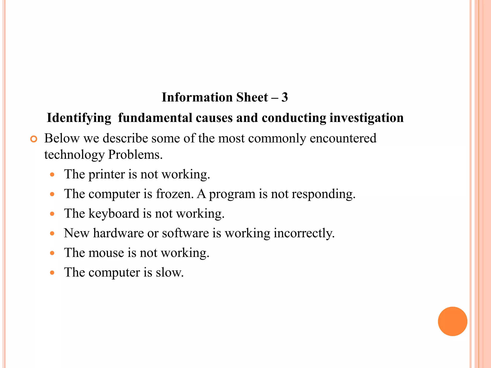 Apply Problem Solving Techniques to Routine Malfunctions.pptx