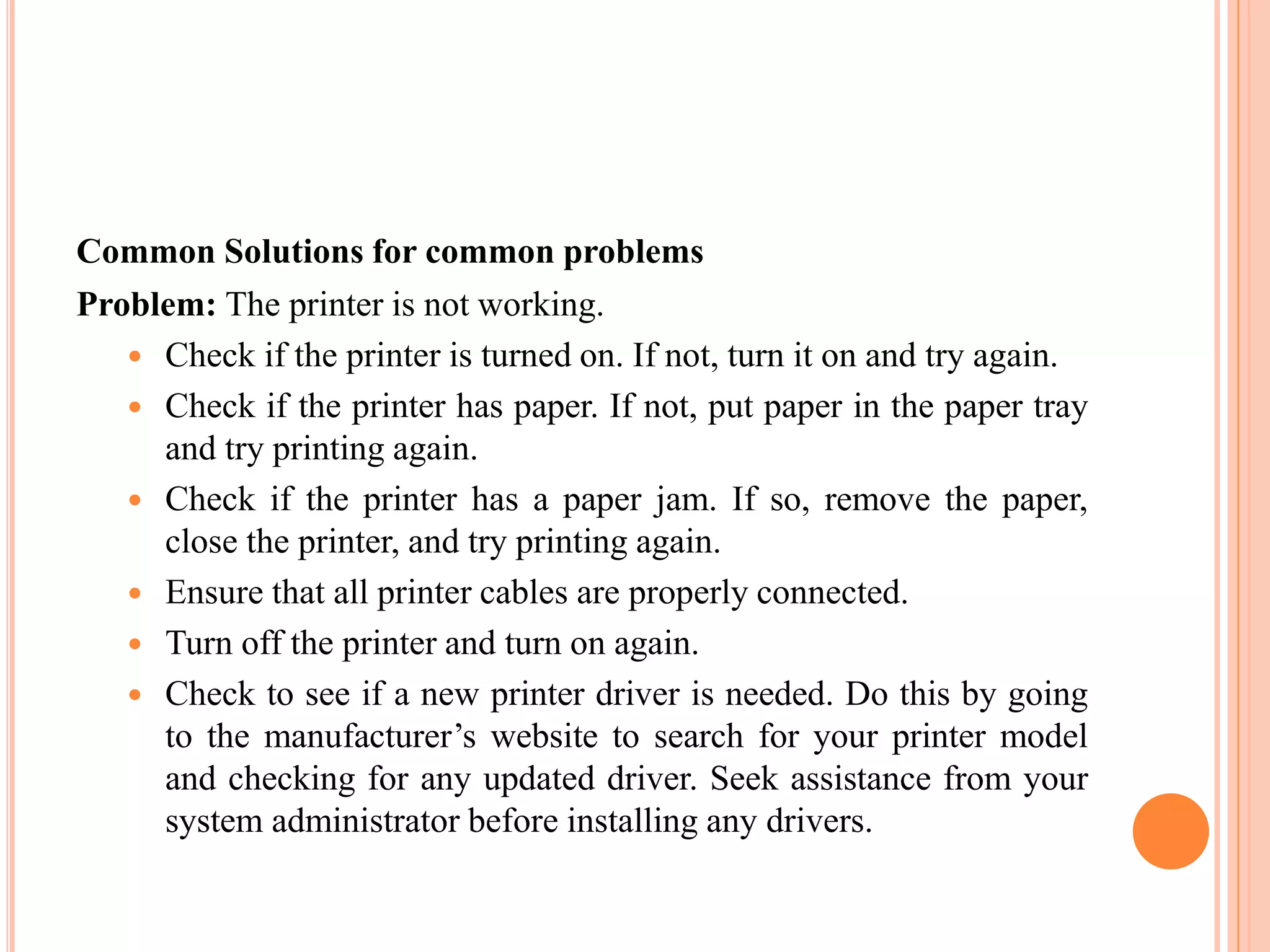 Apply Problem Solving Techniques to Routine Malfunctions.pptx | IT and Internet Support | Internet