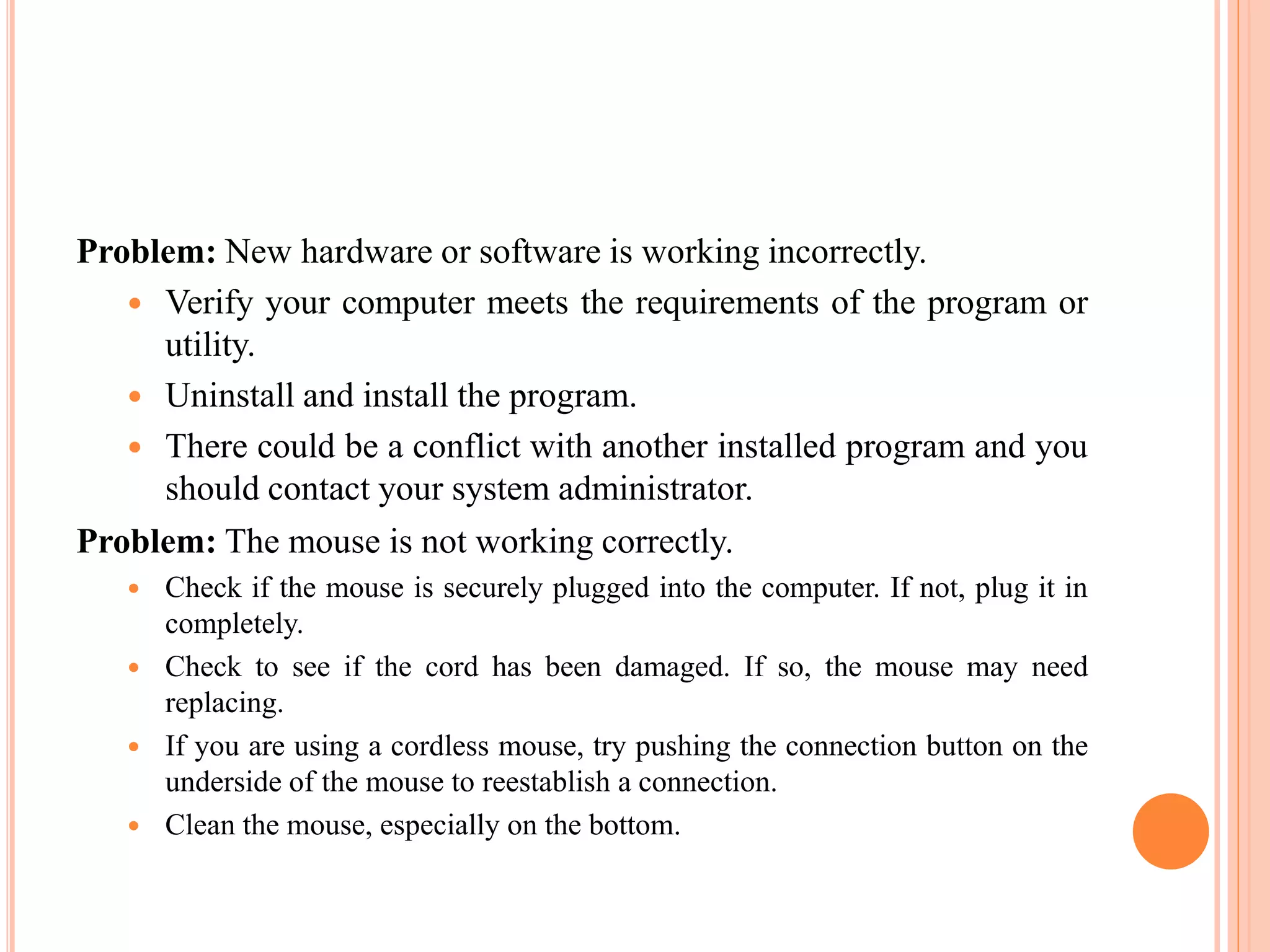 Apply Problem Solving Techniques to Routine Malfunctions.pptx | IT and Internet Support | Internet