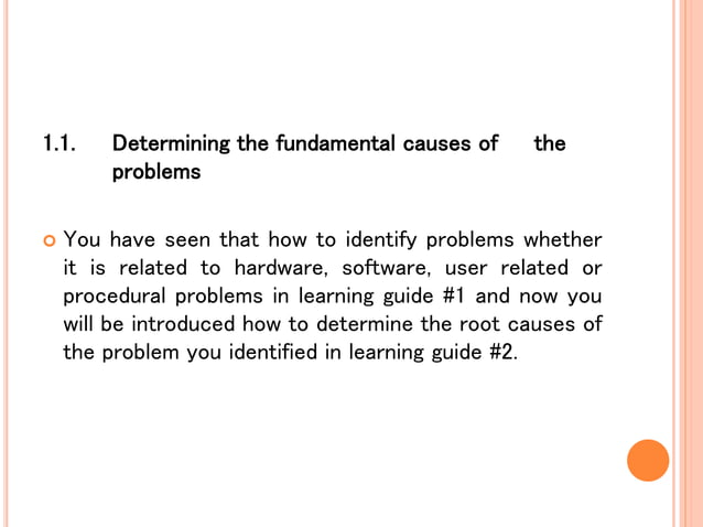 Apply Problem Solving Techniques To Routine Malfunctionspptx It And Internet Support Internet