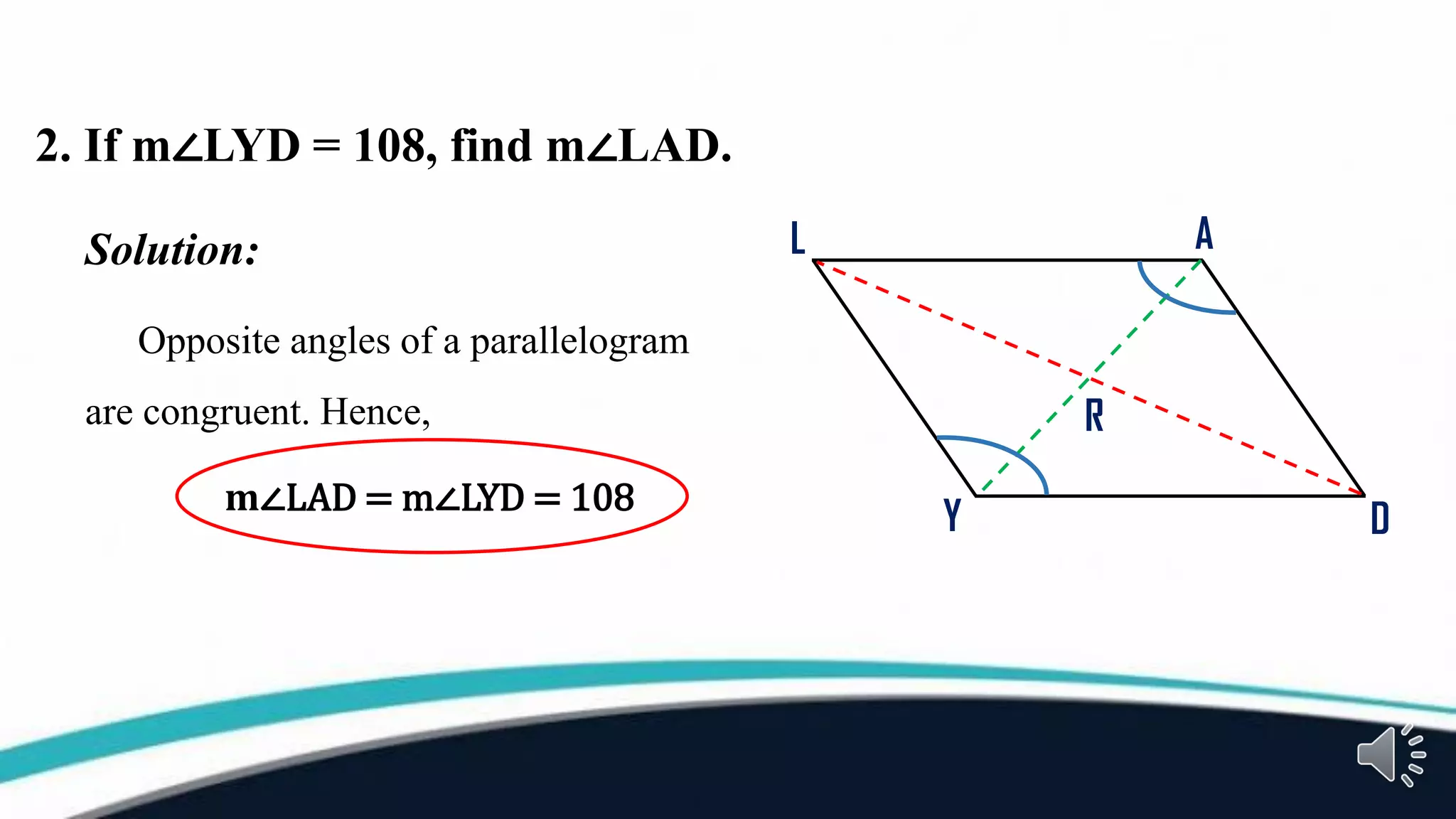 Application of the Properties of Parallelogram | PDF