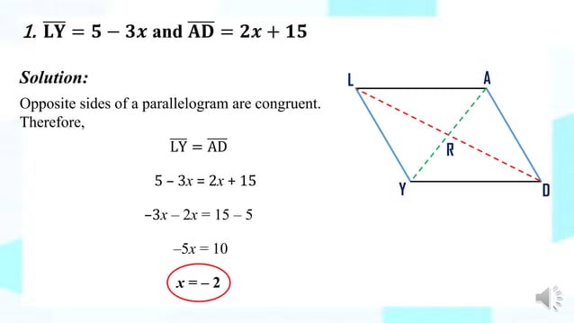 Application of the Properties of Parallelogram | PDF | Physics | Science