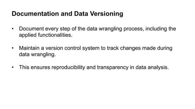 Apply Raw Data Set And Implement The Different Data Warngliing Functionalities.pptx | Databases ...