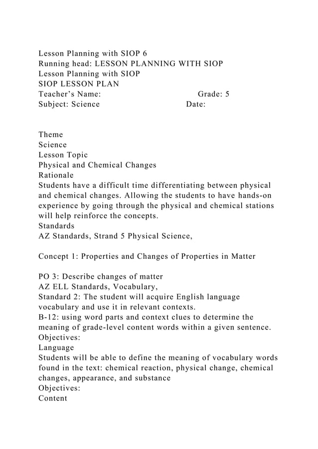 Apply Rubrics Creating a SIOP Lesson Plan Part I.docx