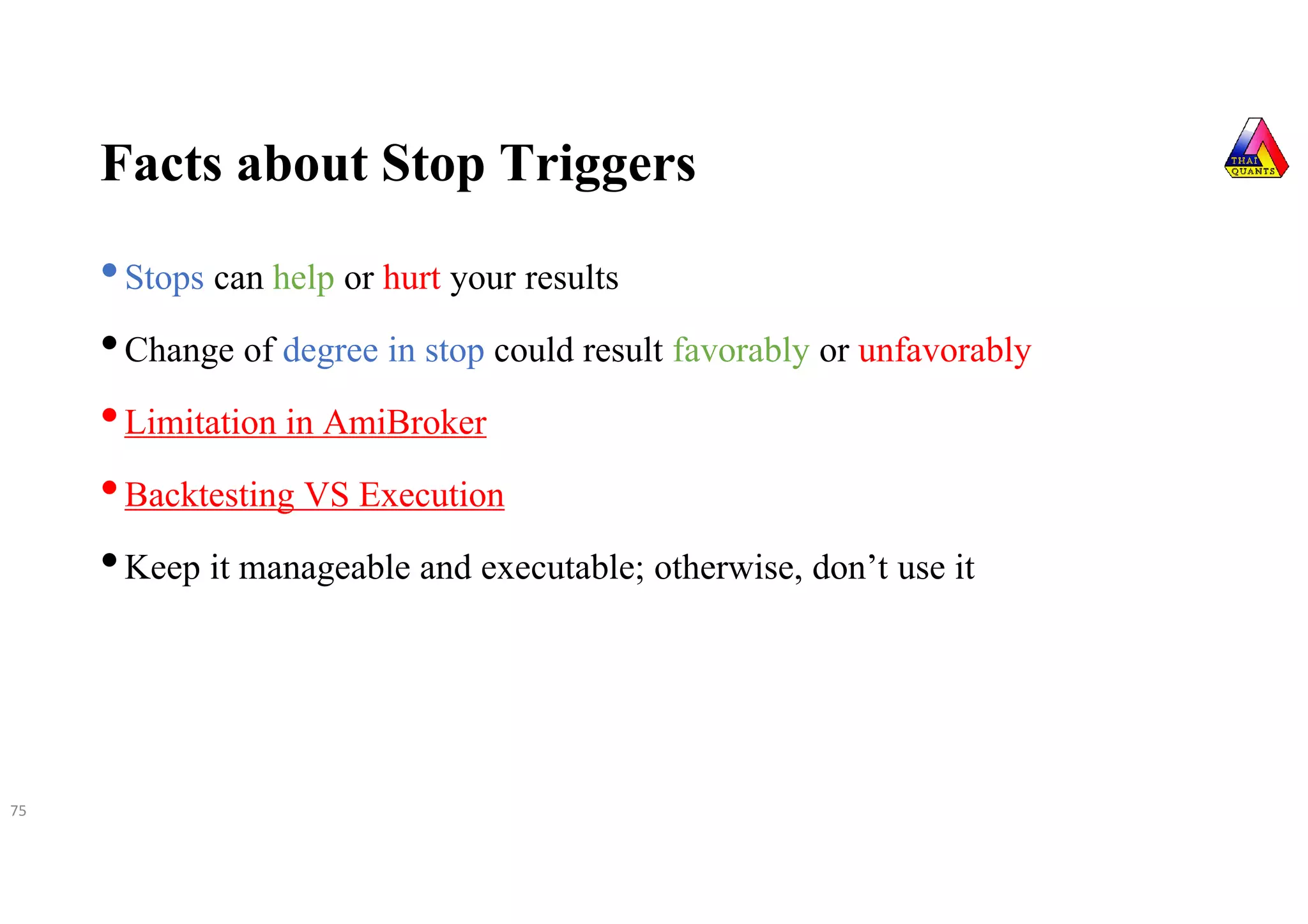 AmiBroker ApplyStop Introduction | PDF