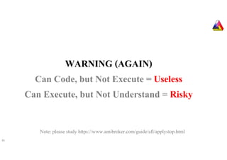 AmiBroker ApplyStop Introduction | PDF