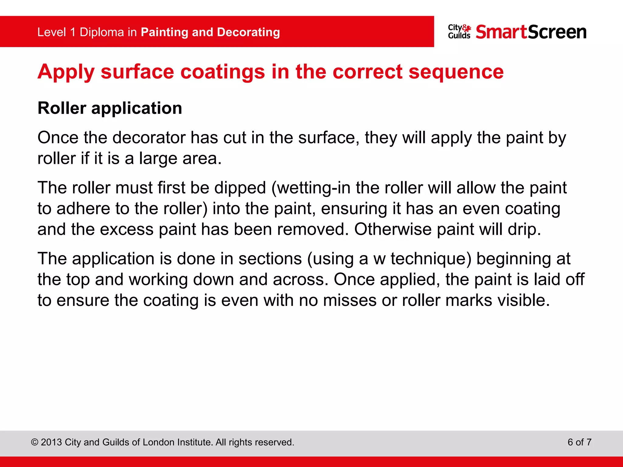 Apply surface coatings in the correct sequence | PPT