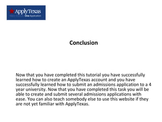 Using Apply Texas | PPT
