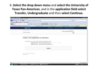 ApplyTexas Instructions | PPT