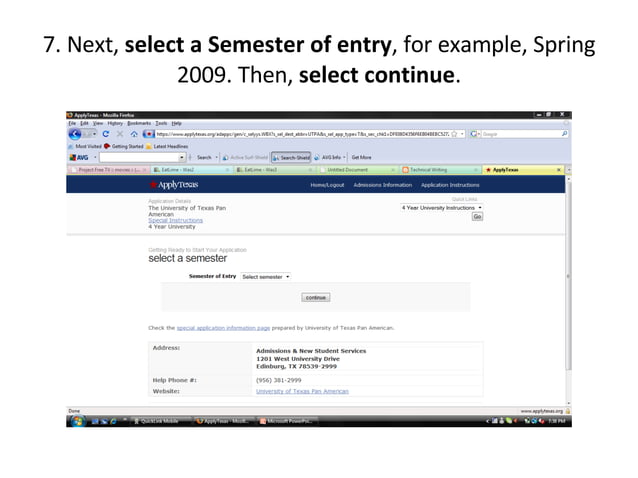 ApplyTexas Instructions | PPT