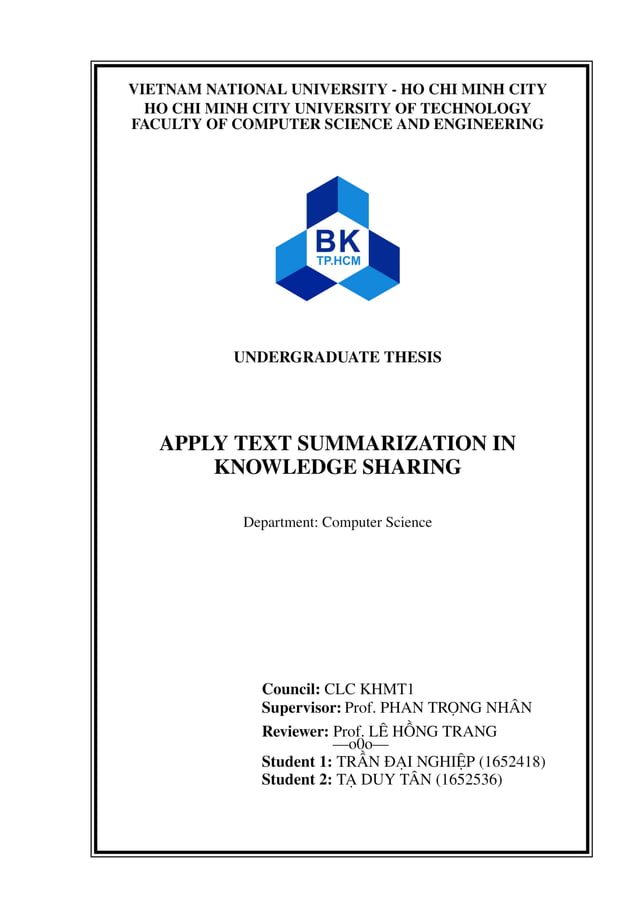 Apply text summarization in knowledge sharing, Trần Đại Nghiệp.pdf