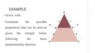 Apply the Fundamental Theorems of Proportionality to Solve.pptx