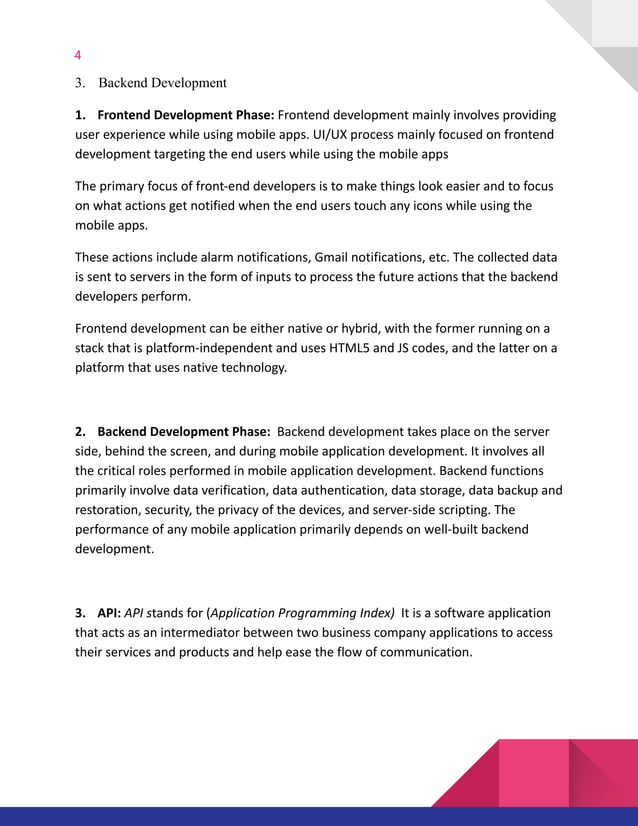 Mobile application development process | PDF