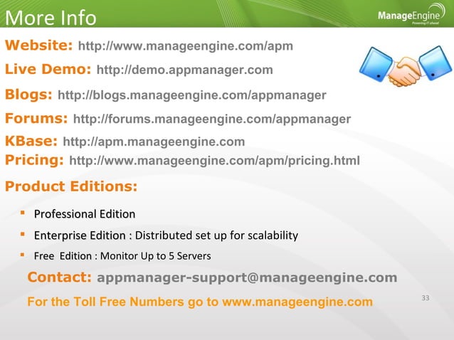 ManageEngine Applications Manager Overview | PPT | Operating Systems | Computer Software and ...