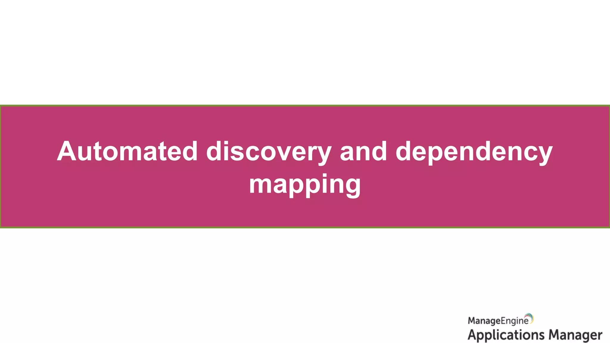 Applications Manager Technical Overview | PPTX