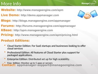 ManageEngine_AppManagerPlus_Overview.ppt