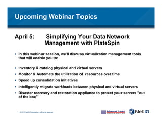 Systems Resource Management with NetIQ AppManager | PPT