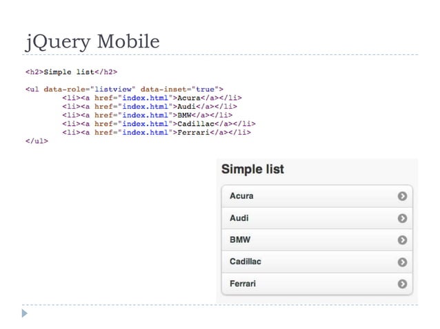 Android App Development using HTML5 Technology | PPTX | Web Design and HTML | Internet
