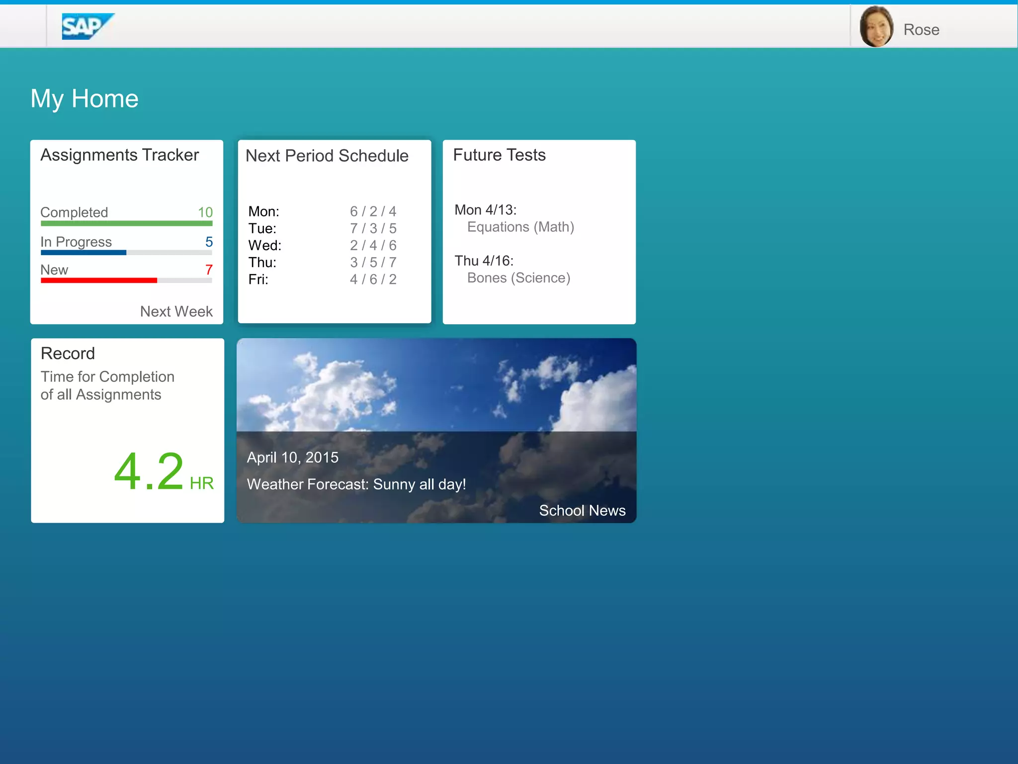 Assignments Tracking App Mockup for SAP Fiori | PPT
