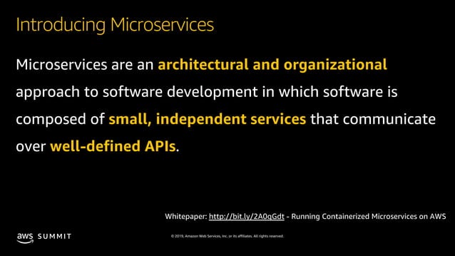 AWS Summit Singapore 2019 | Operating Microservices at Hyperscale | PPT