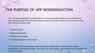 App modernization methods that work | PPT