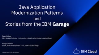 Java Application Modernization Patterns and Stories from the IBM Garage | PDF