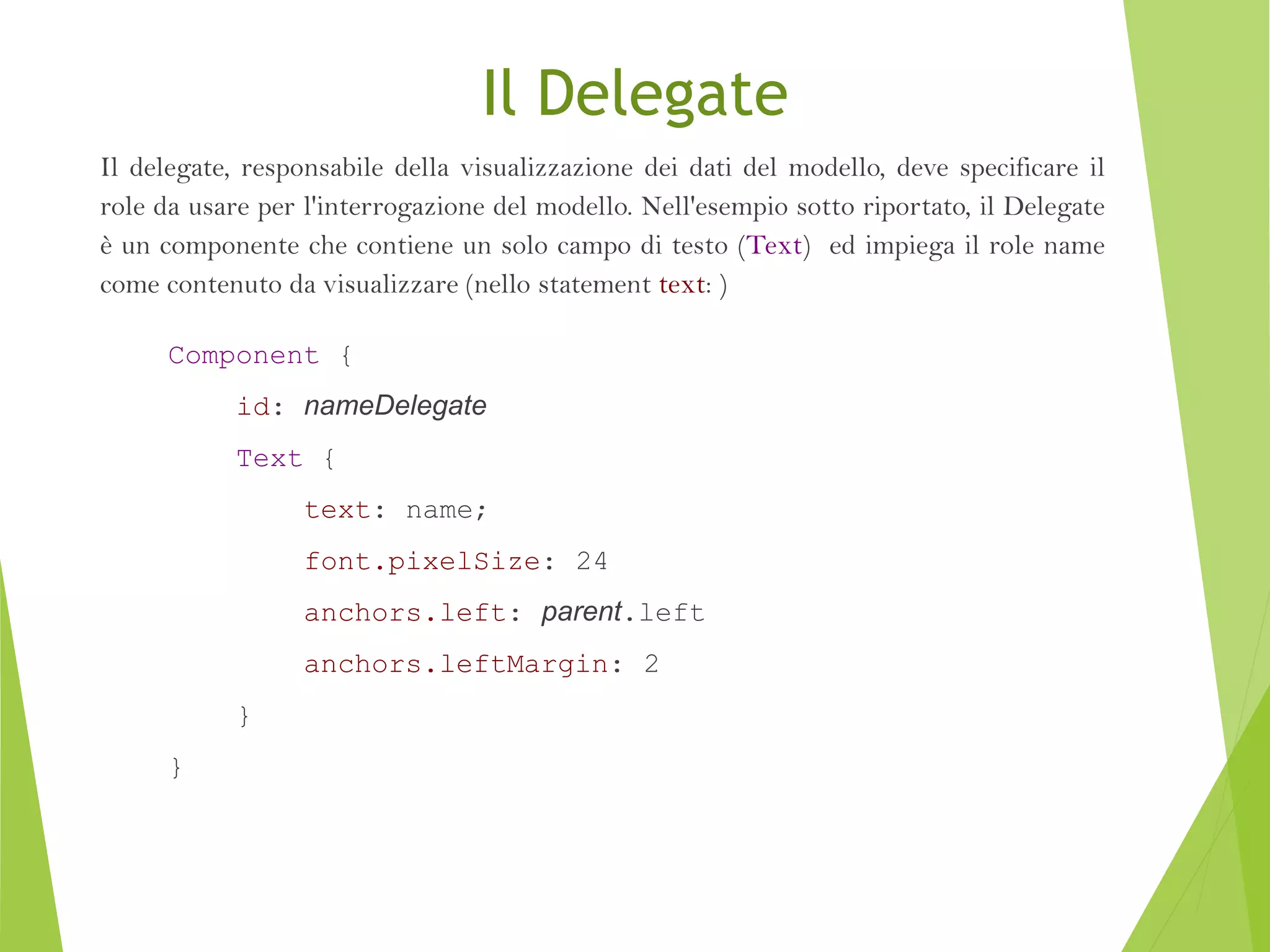 Sviluppo di App con Qt Quick: un esempio di model-view-delegate | PDF