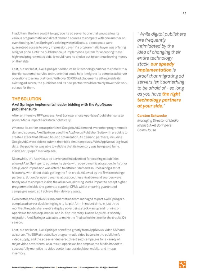 AppNexus + Axel Springer Case Study | PDF