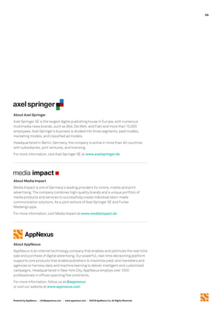 AppNexus + Axel Springer Case Study | PDF