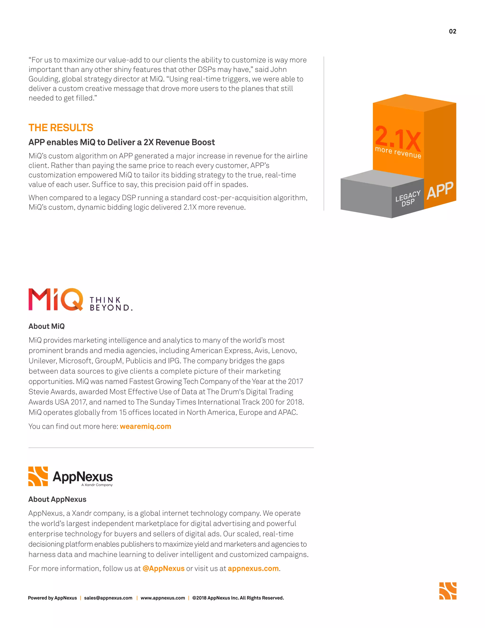 AppNexus + MiQ Case Study | PDF