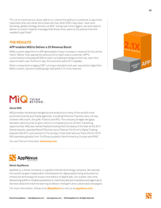 AppNexus + MiQ Case Study | PDF