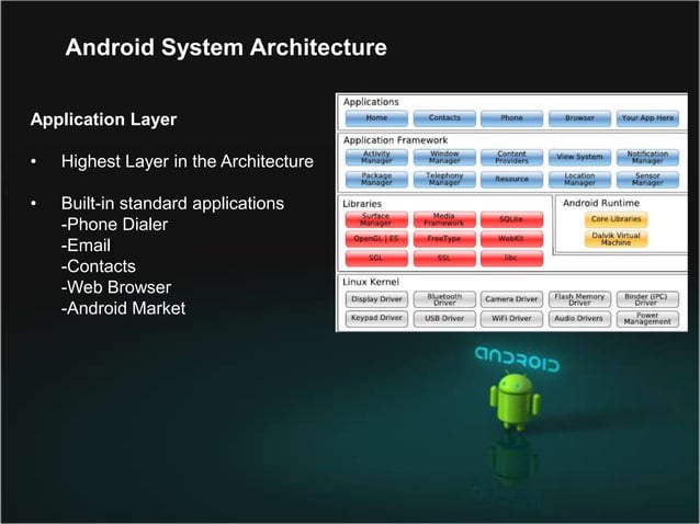 Android Framework | PPTX | Operating Systems | Computer Software and Applications