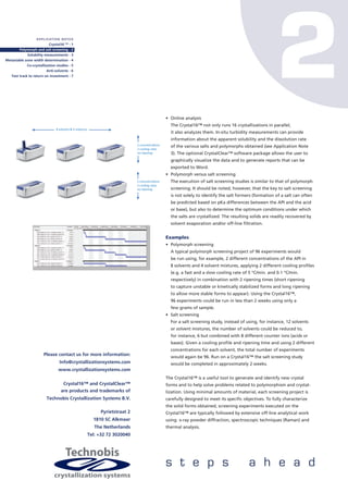 Application Note: Crystal16 and Polymorph and Salt Screening | PDF